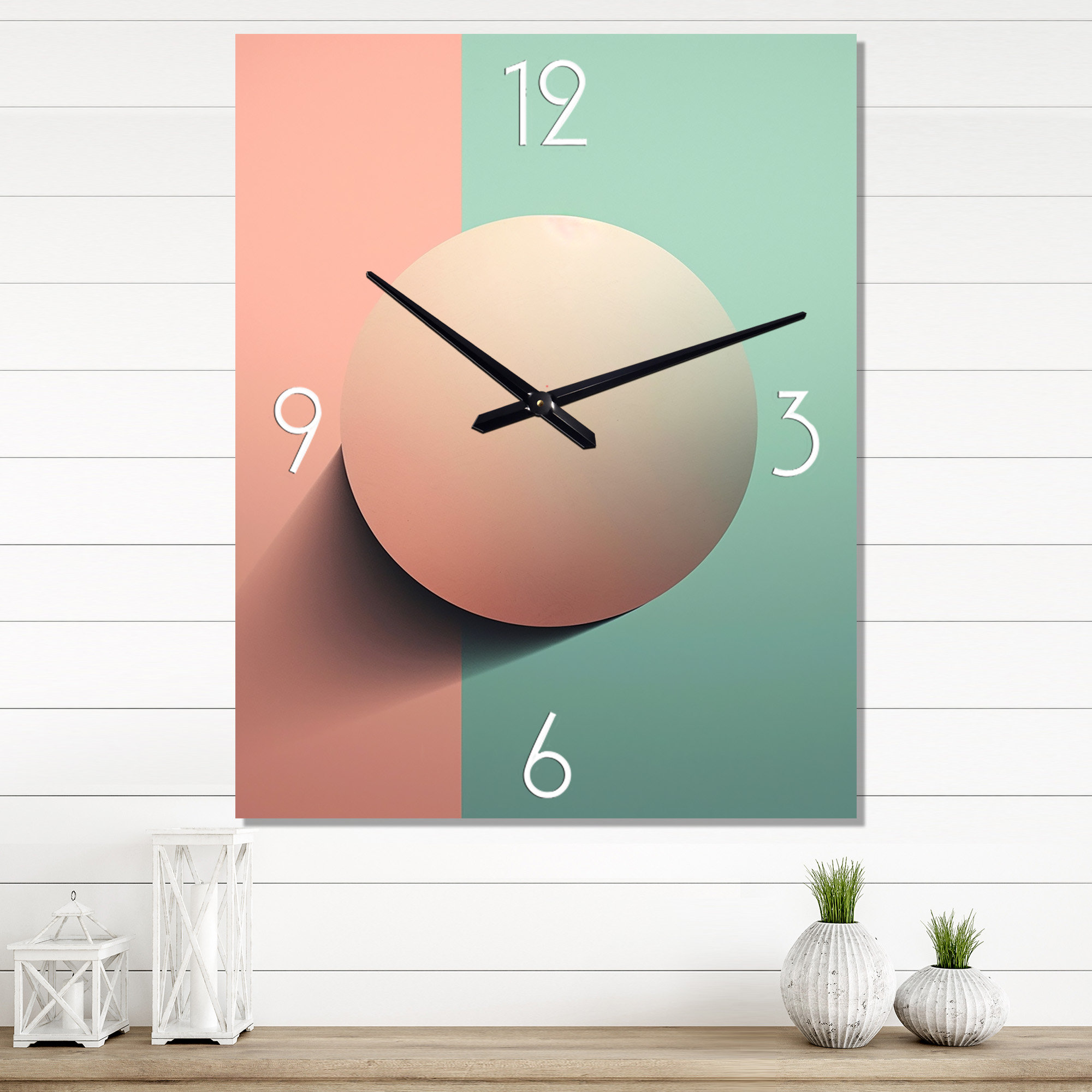 Design Art Geometric Dreaming Retro Minimalism In Pink V - Modern ...