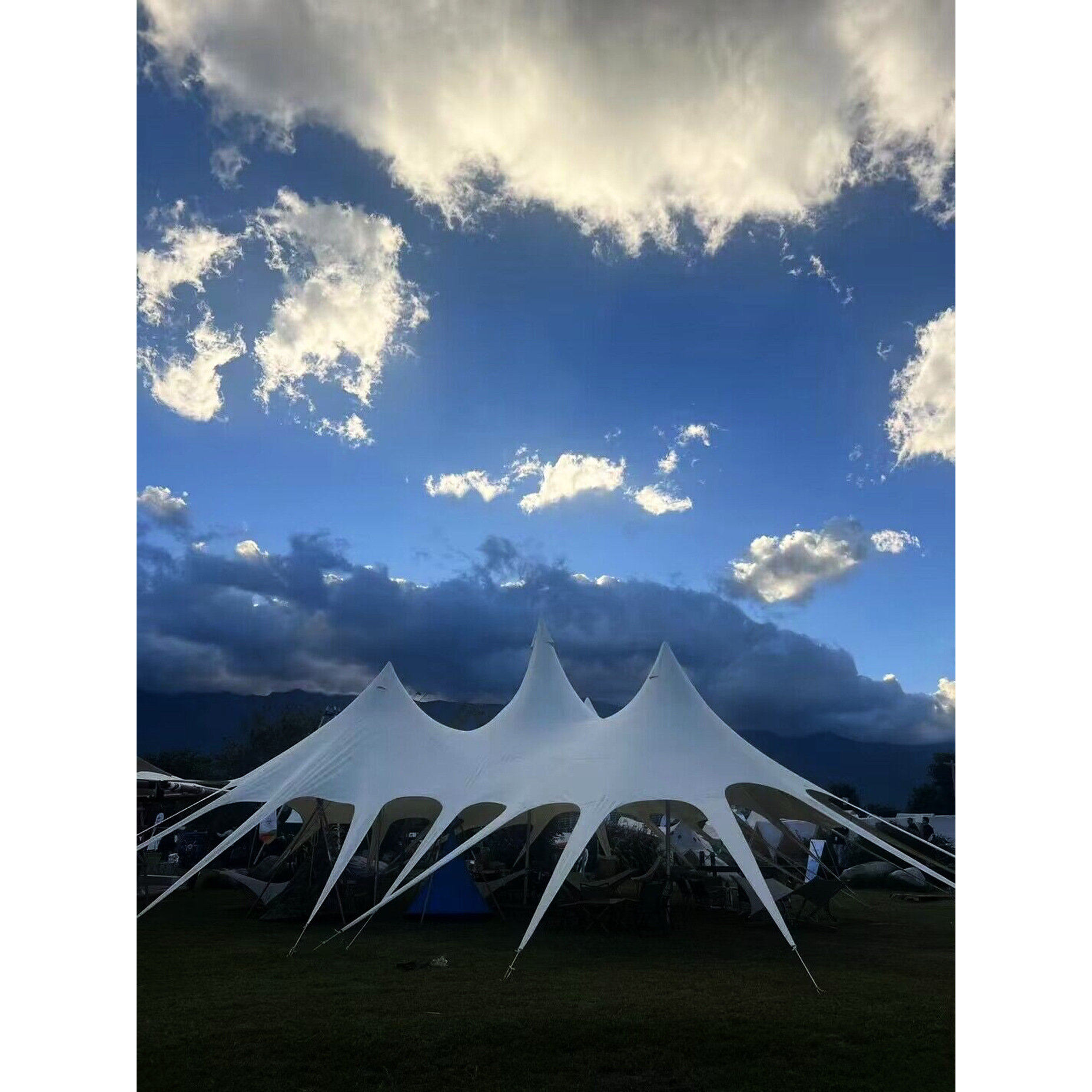 Hokku Designs Camping Canopy Tent For Festivals - 17m*17m, 45? Inner ...