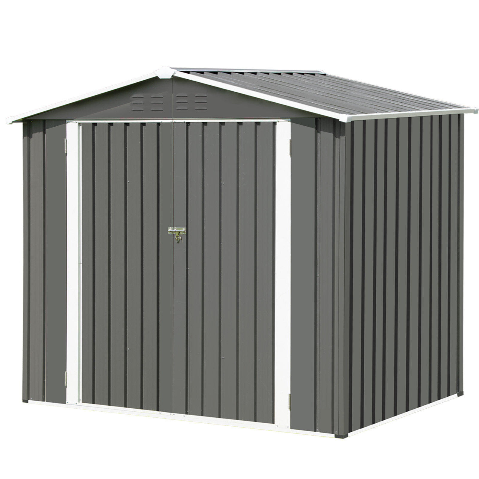 Jarbalai 7 ft. W x 4 ft. D Metal Storage Shed | Wayfair