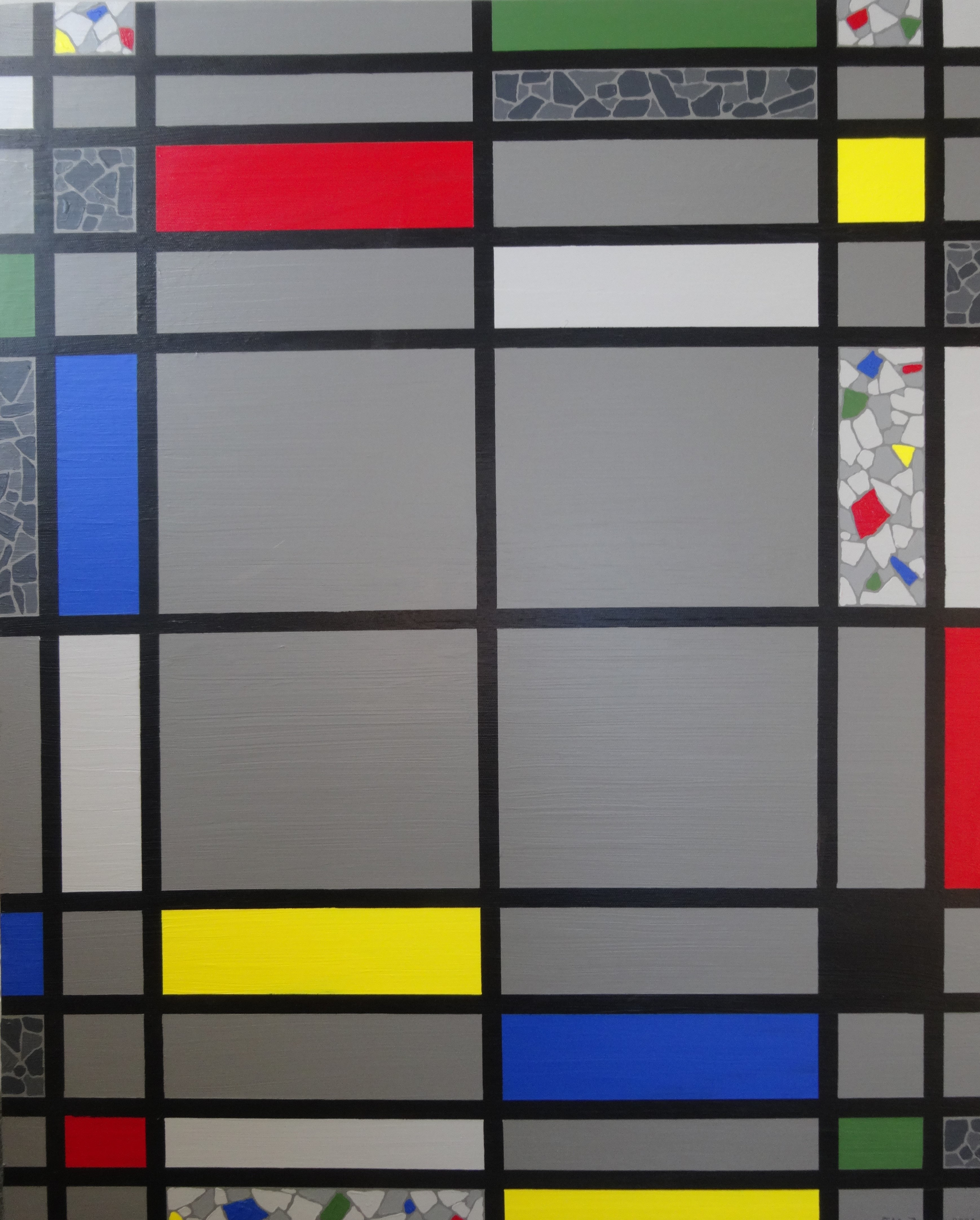 Wrought Studio™ One-of-a-Kind Original Anginette 'Mosaic Color Grid ...