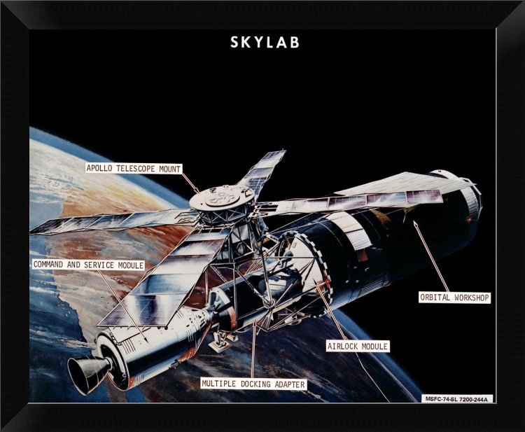 East Urban Home 'Skylab Components: Conceptual Drawing 1974' Framed ...