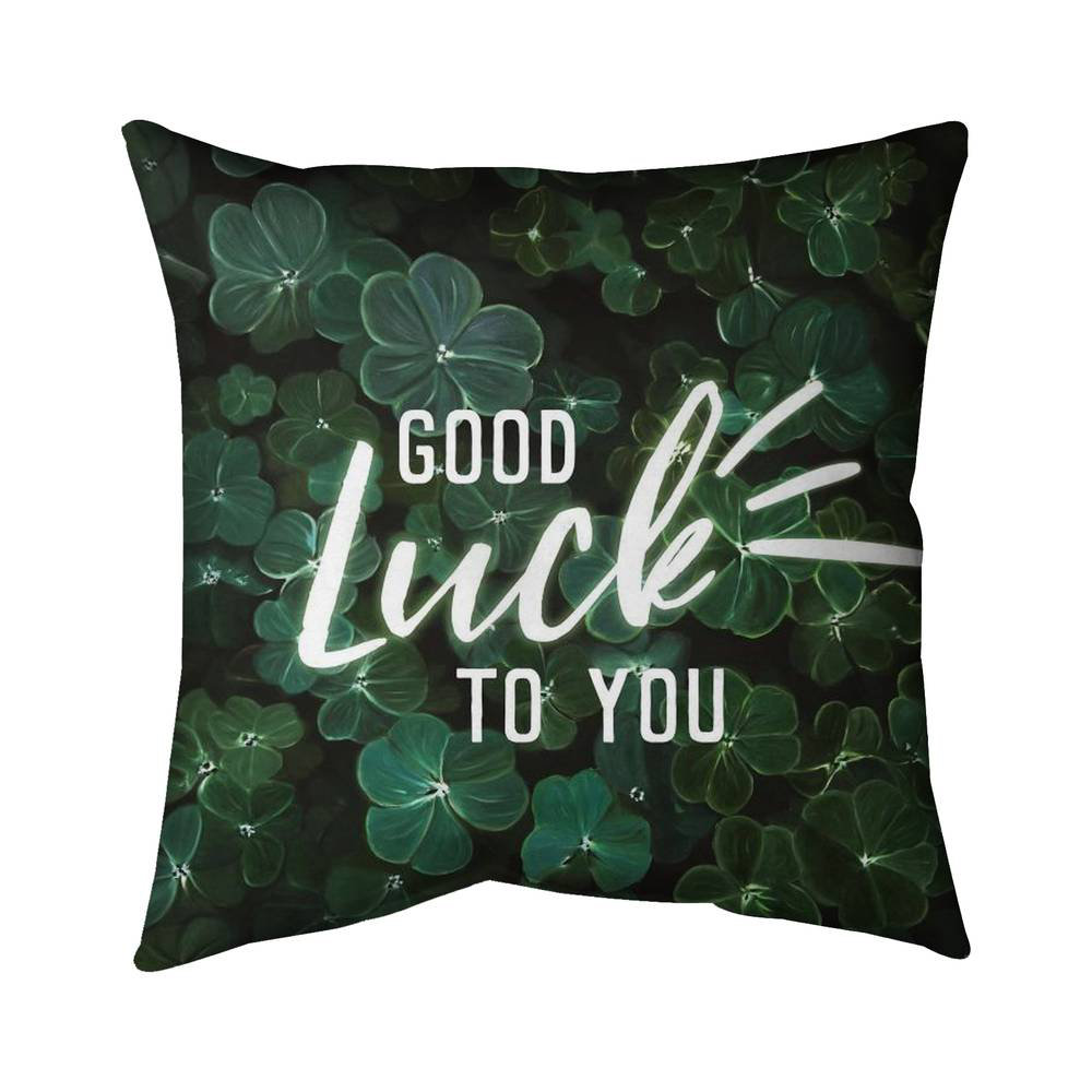 Begin Edition International Inc. Good Luck to You Square Pillow Cover ...