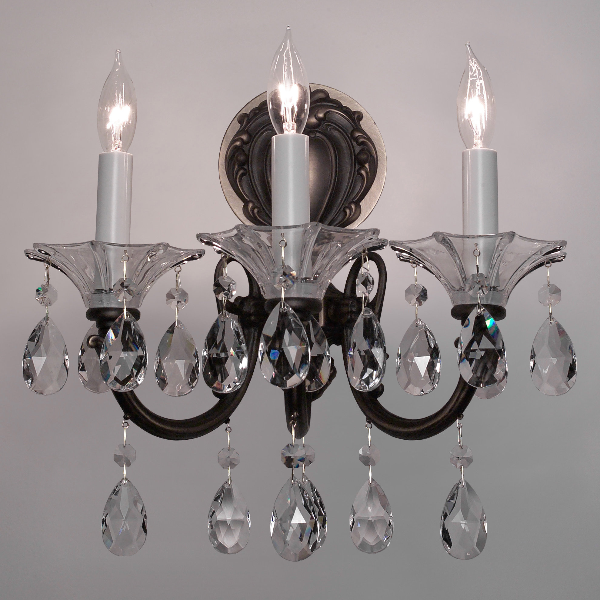 Classic Lighting Via Lombardi 3-Light Candle Wall Light - Wayfair Canada