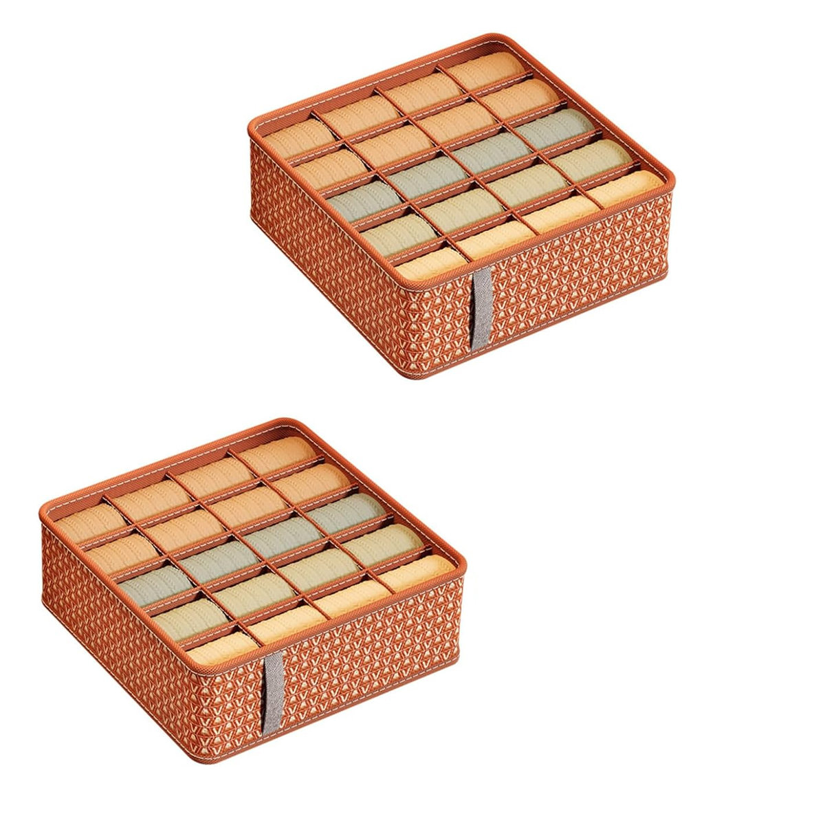 Rebrilliant Set Of 2 Underwear Drawer Organizer Clothes, Socks ...