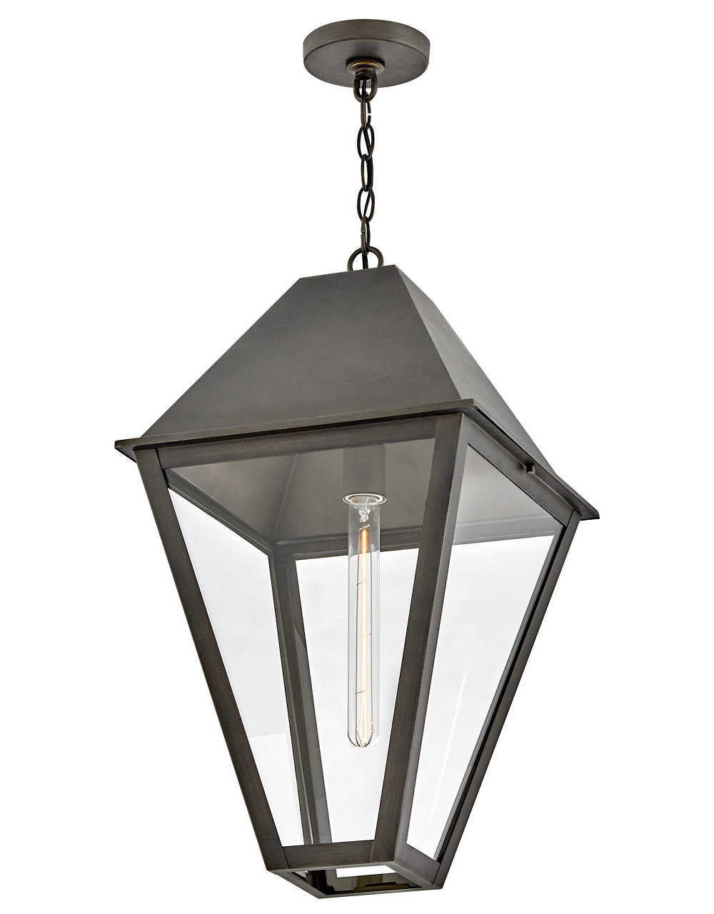 Hinkley Endsley Single Light Outdoor Aluminum Hanging Lantern | Perigold