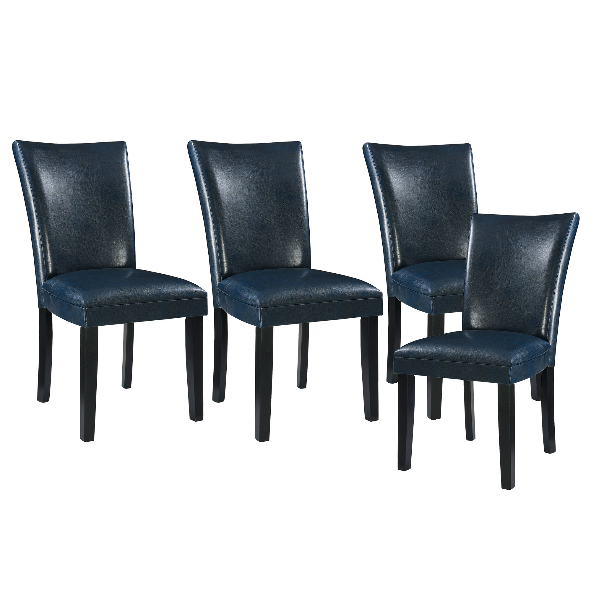 Red Barrel Studio Faux Leather Upholstered Parsons Dining Chairs ...