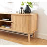 George Oliver Mudsay ash tv stand with tambour doors | Wayfair