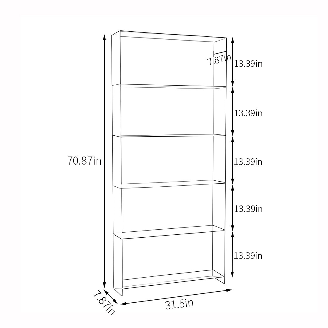 interanest Open Shelf Display Unit Acrylic Bookcase | Wayfair