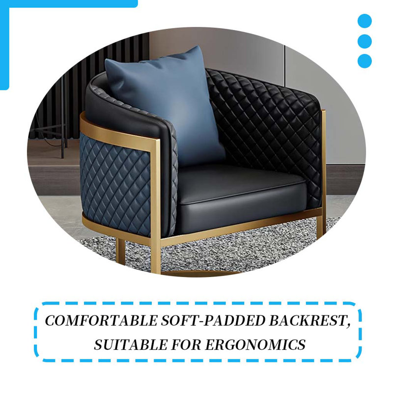 Lumina Home 5 - Piece Faux Leather Reception Set | Wayfair