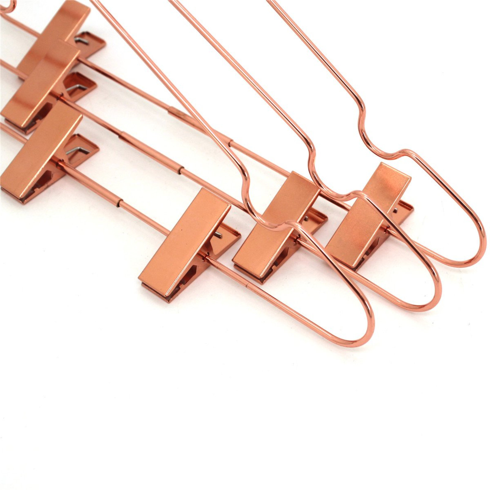 Bisiot Rose copper gold shiny metal wire hanger with clip | Wayfair