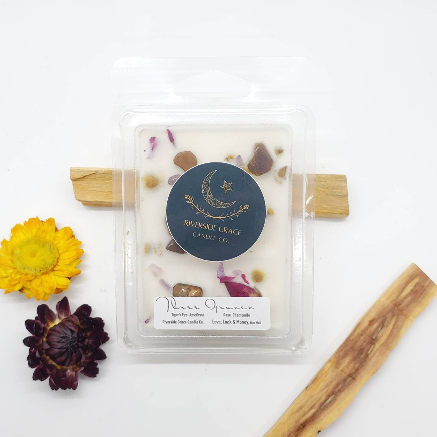 Riverside Grace Candle Co. Love, Luck and Money Crystal Three Graces ...