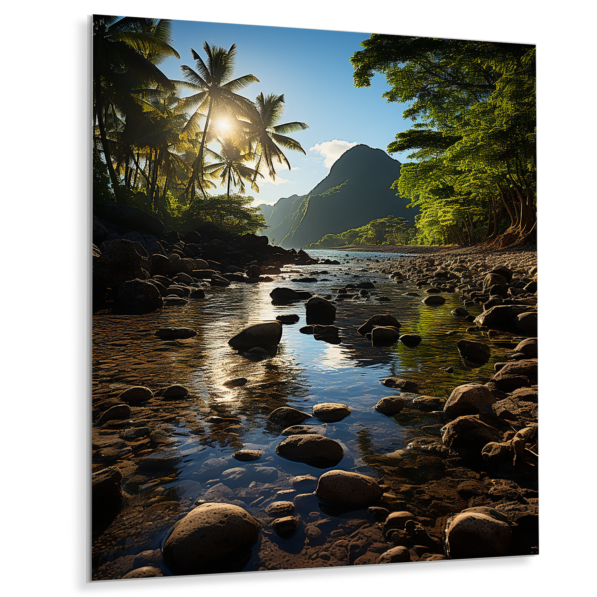 Latitude Run® American Samoa Landscape - Nautical & Coastal Metal Wall ...