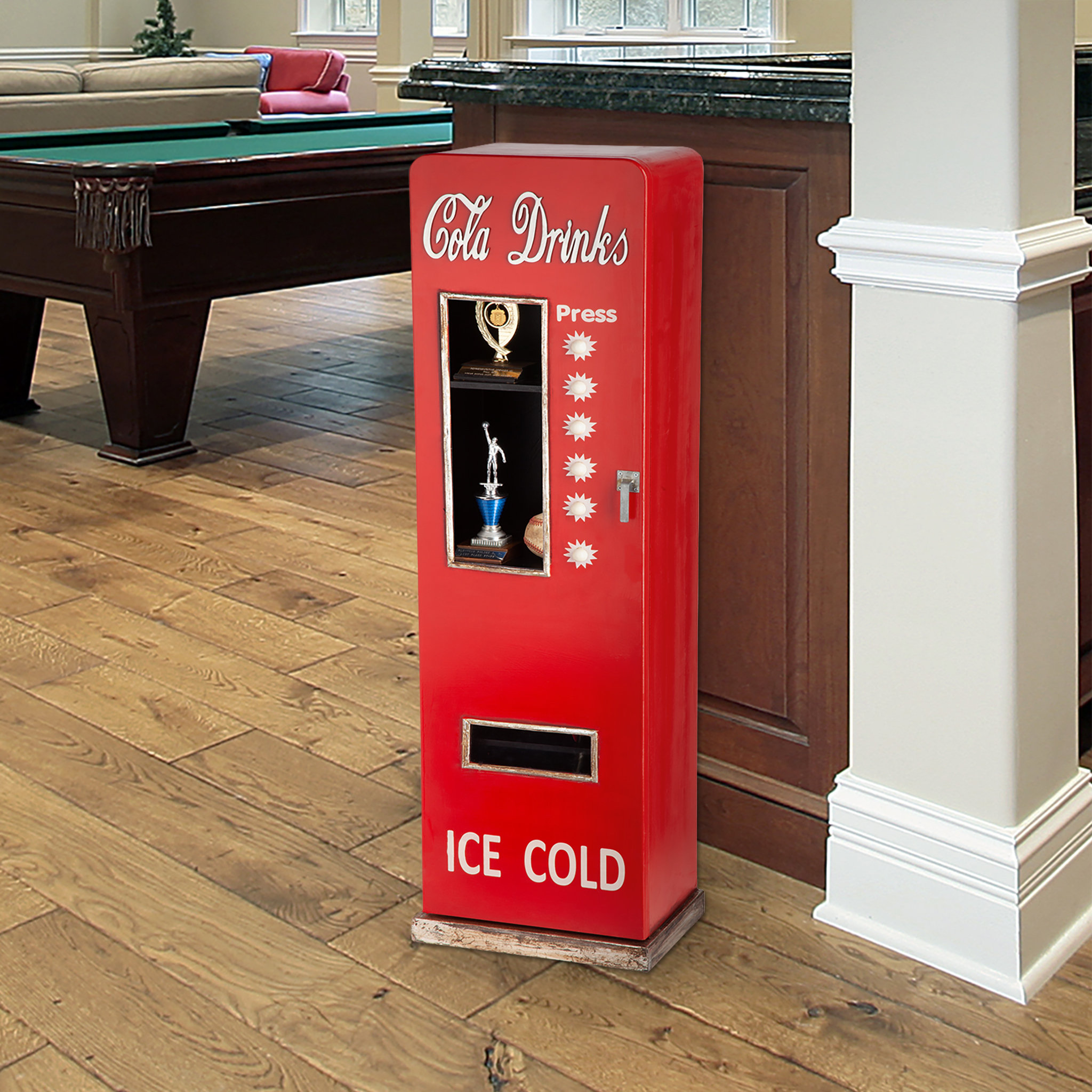 Design Toscano Retro 1950s Cold Drink Soda Pop Machine Cabinet ...
