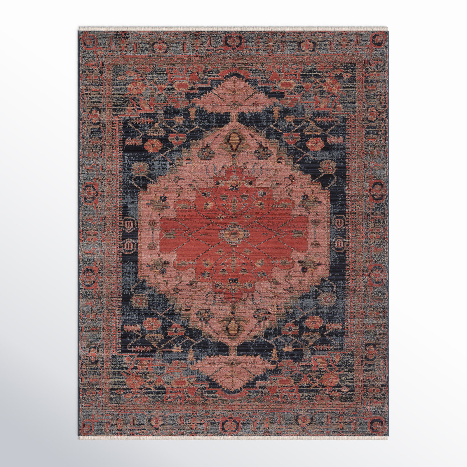 Joss & Main Miko Oriental Machine Made Power Loom Polypropylene Area ...