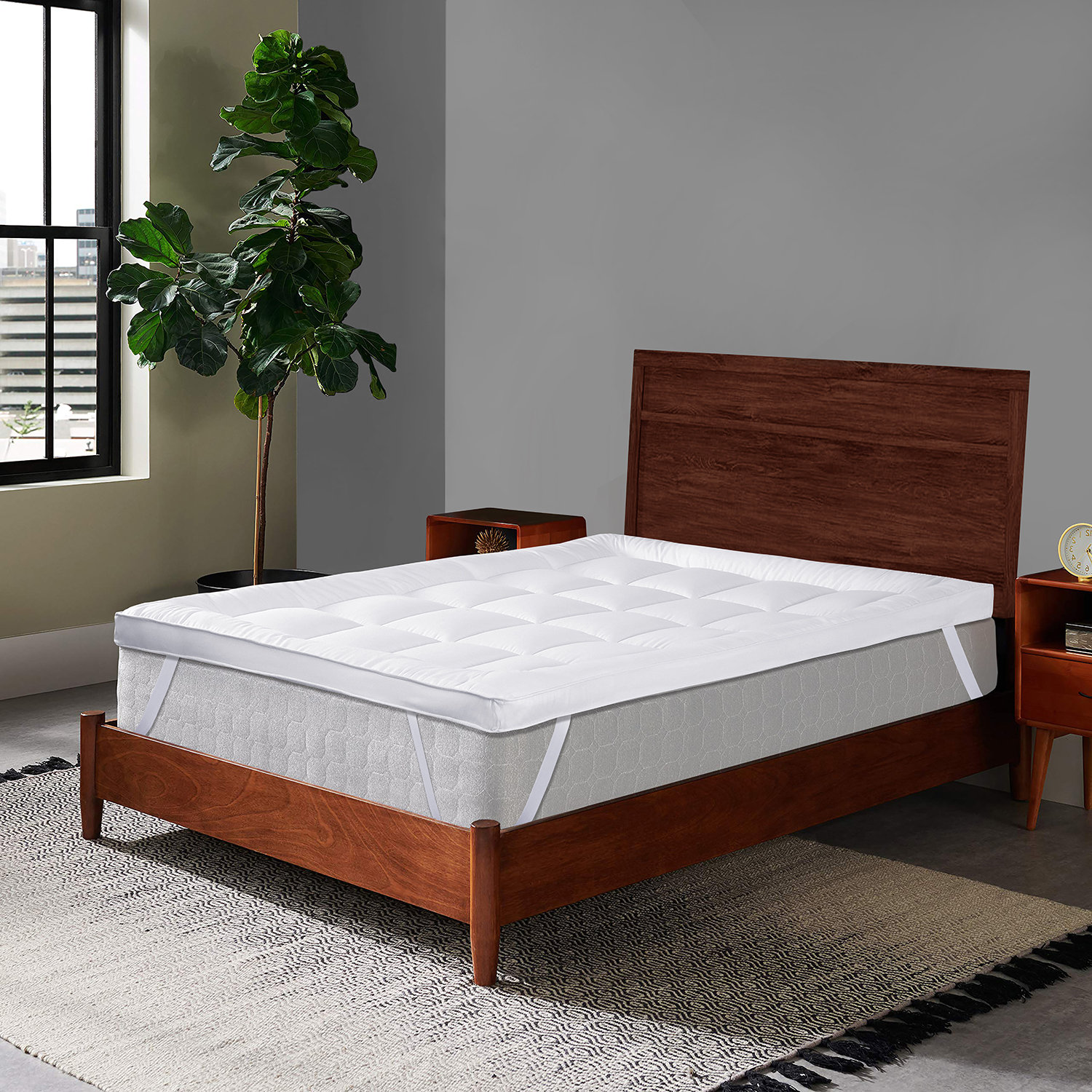 Alwyn Home Sander Alwyn Home Polyester Mattress Topper & Reviews | Wayfair