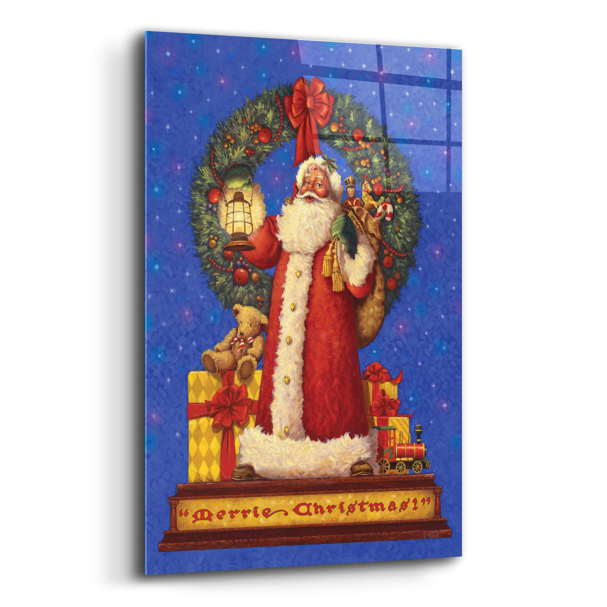 The Holiday Aisle® 'Victorian Santa' By Christopher Nick, Acrylic Glass ...