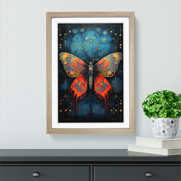 Brambly Cottage Moth Abstract No.2 - Single Picture Frame Art Prints on ...