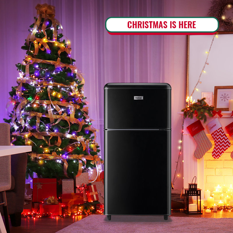 WANAI 3.5 Mini Fridge with Freezer Retro Refrigerator & Reviews | Wayfair