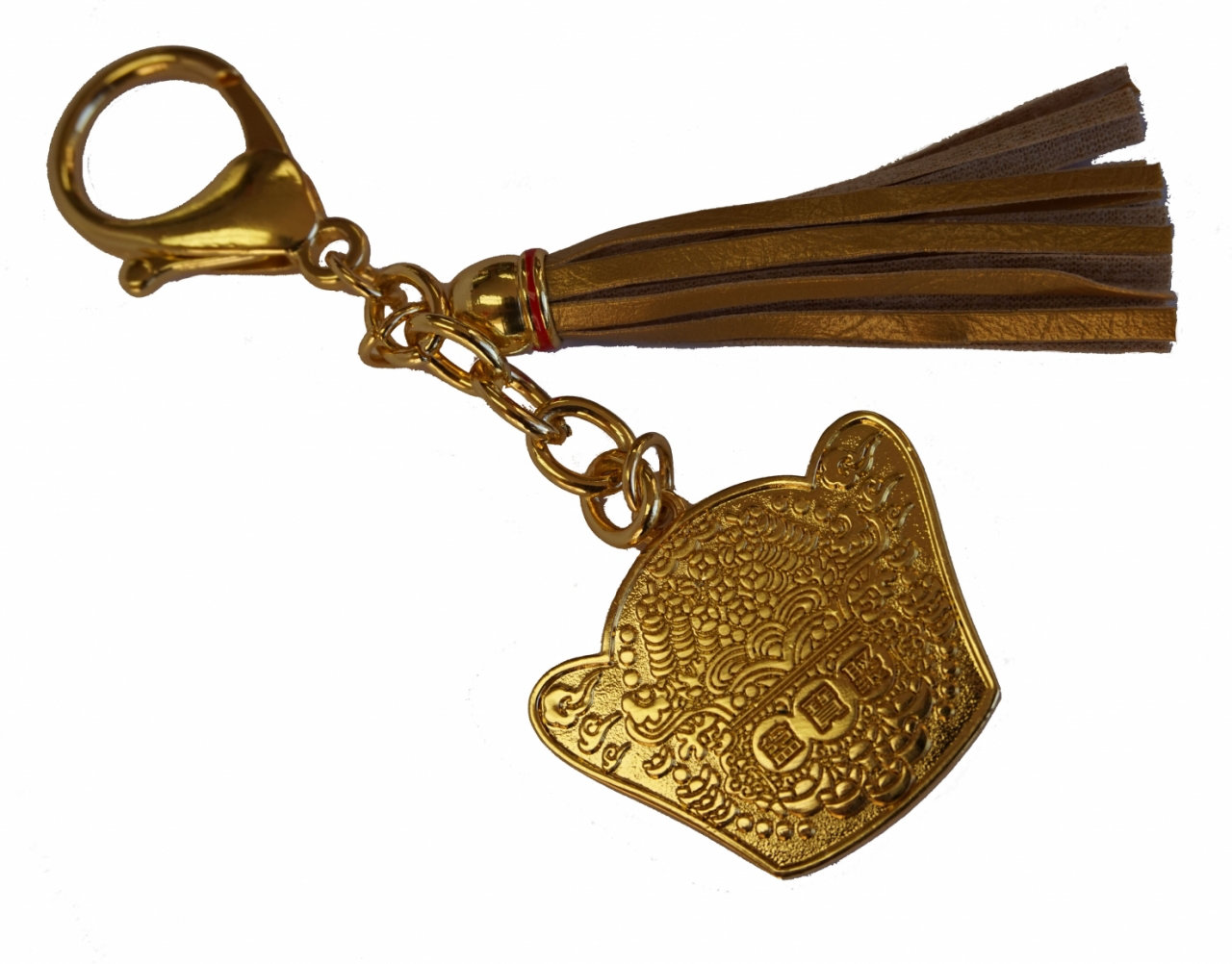 Feng Shui Import God of Wealth Amulet Key Chain | Wayfair
