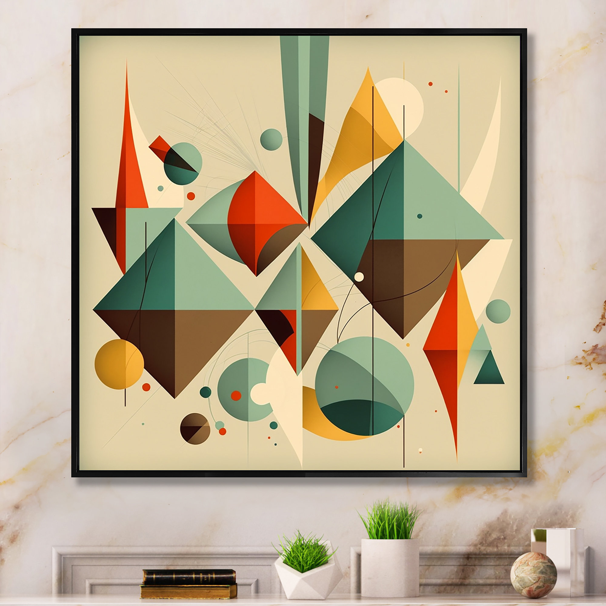 Design Art Mid-Century Retro Dimensions III Mid-Century Retro ...