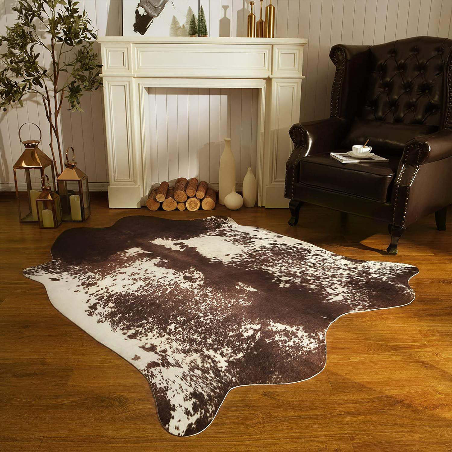 Union Rustic Luxury Cowhide Rug Retro Cow Hide Rug Vintage Cow Print ...