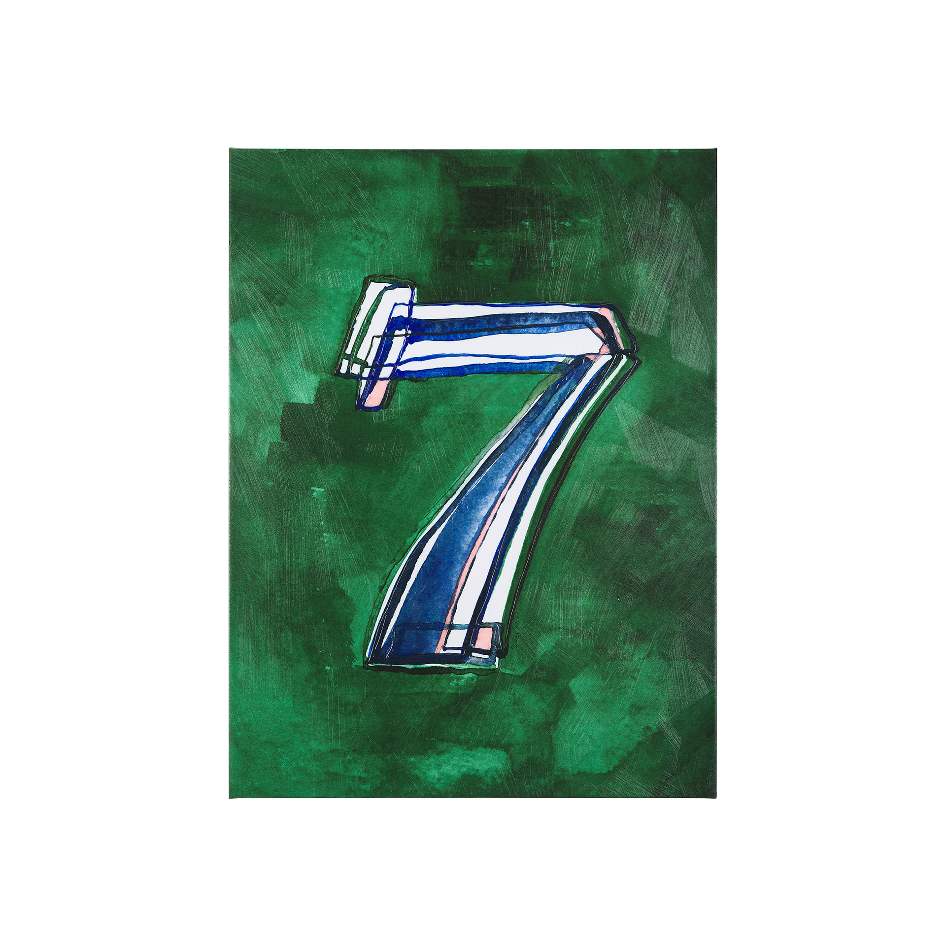 Williston Forge Numbers VII On Canvas Print | Wayfair