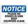 SignMission Please No Dishes in Sink Keep Counters Clean Sign | Wayfair