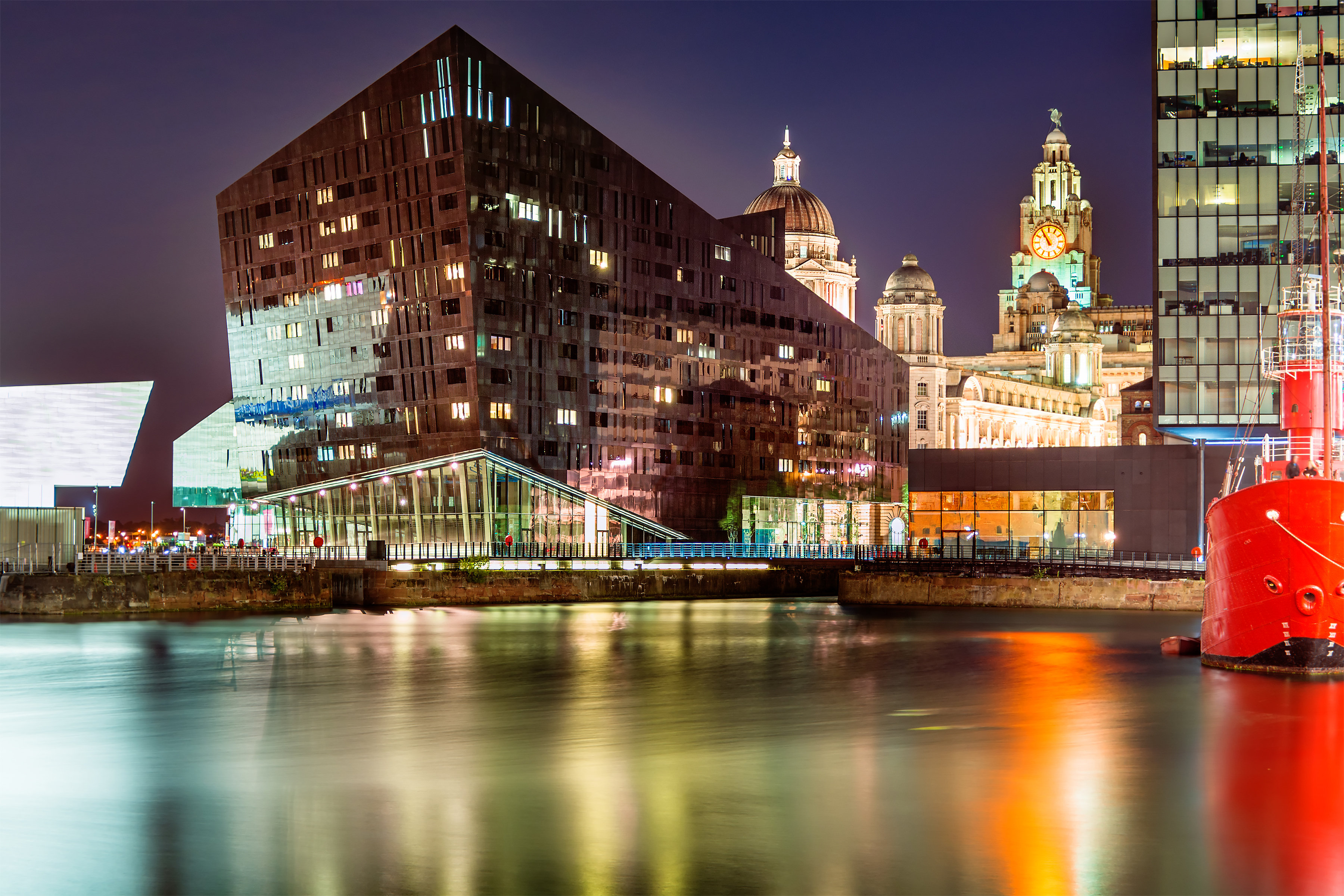Hokku Designs Delynda Liverpool By Night On Canvas by Silvanbachmann ...