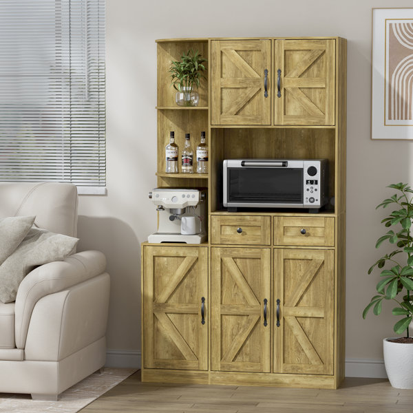 Millwood Pines Crumes 71" Kitchen Pantry | Wayfair