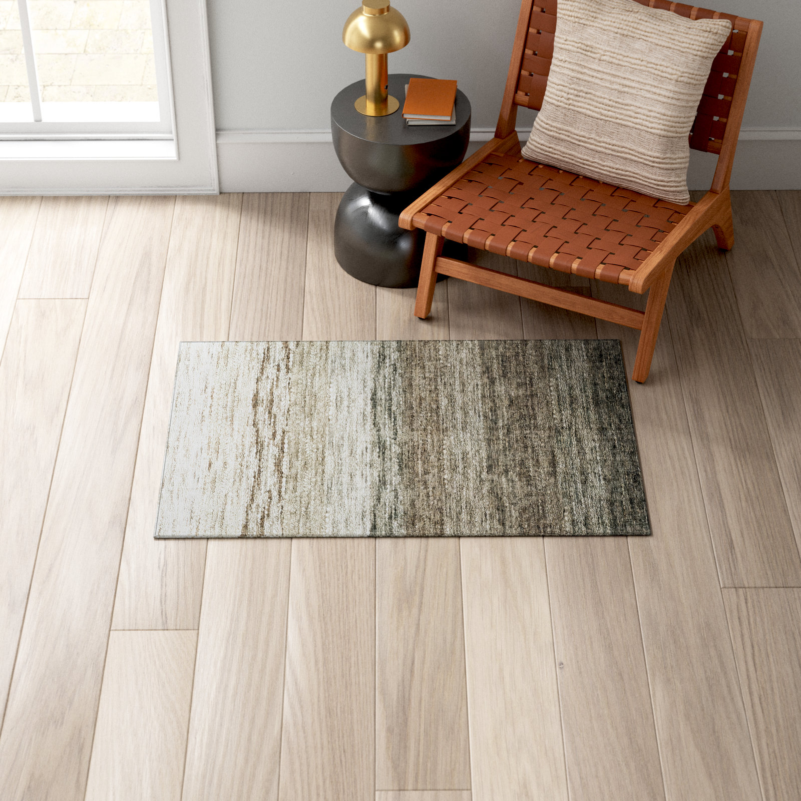 Langley Street® Lummus Ombre Machine Woven Polyester Indoor / Outdoor ...