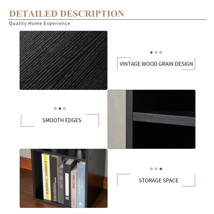 Ebern Designs Jaley 71.5"H,Modern Storage 6-Tier Bookshelf & Reviews ...