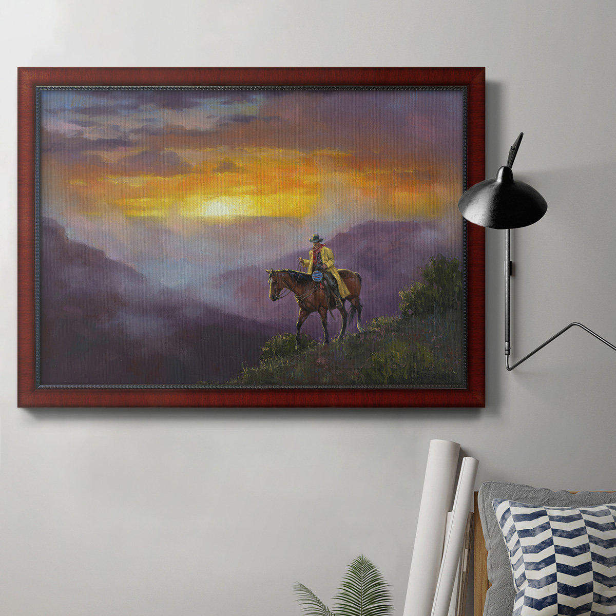 Union Rustic Morning Mist Premium Framed Canvas- Ready To Hang ...