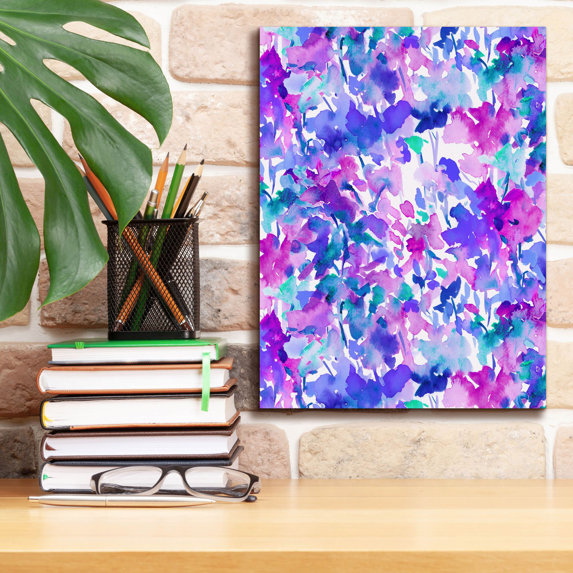 Ivy Bronx Gort Local Color Purple On Canvas by Jacqueline Maldonado ...