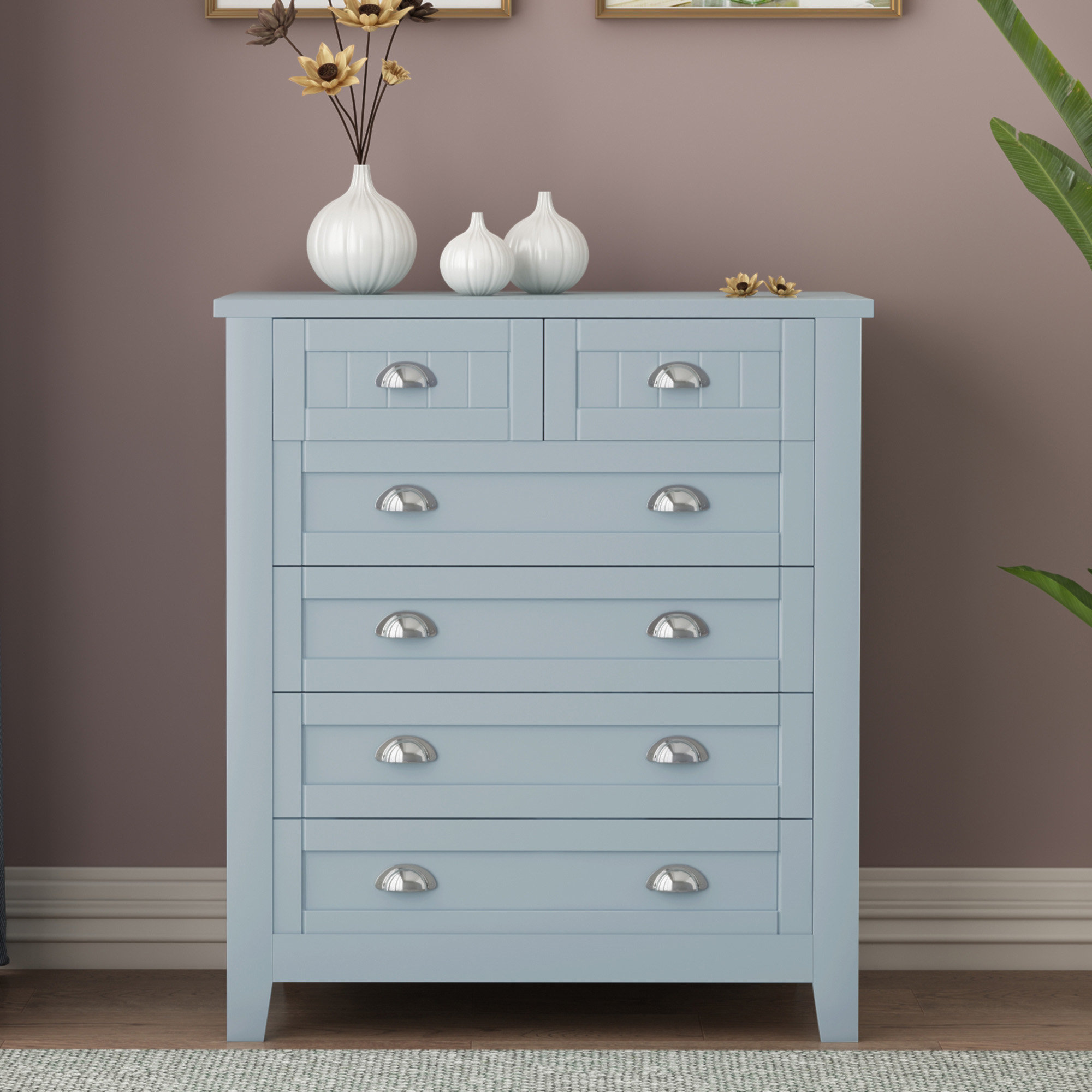 HLILish Drawer Dresser BAR CABINET Side Cabinet,Buffet Sideboard,Buffet ...