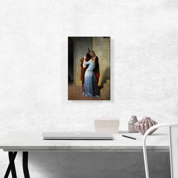 ARTCANVAS " The Kiss " by Francesco Hayez on Canvas | Wayfair