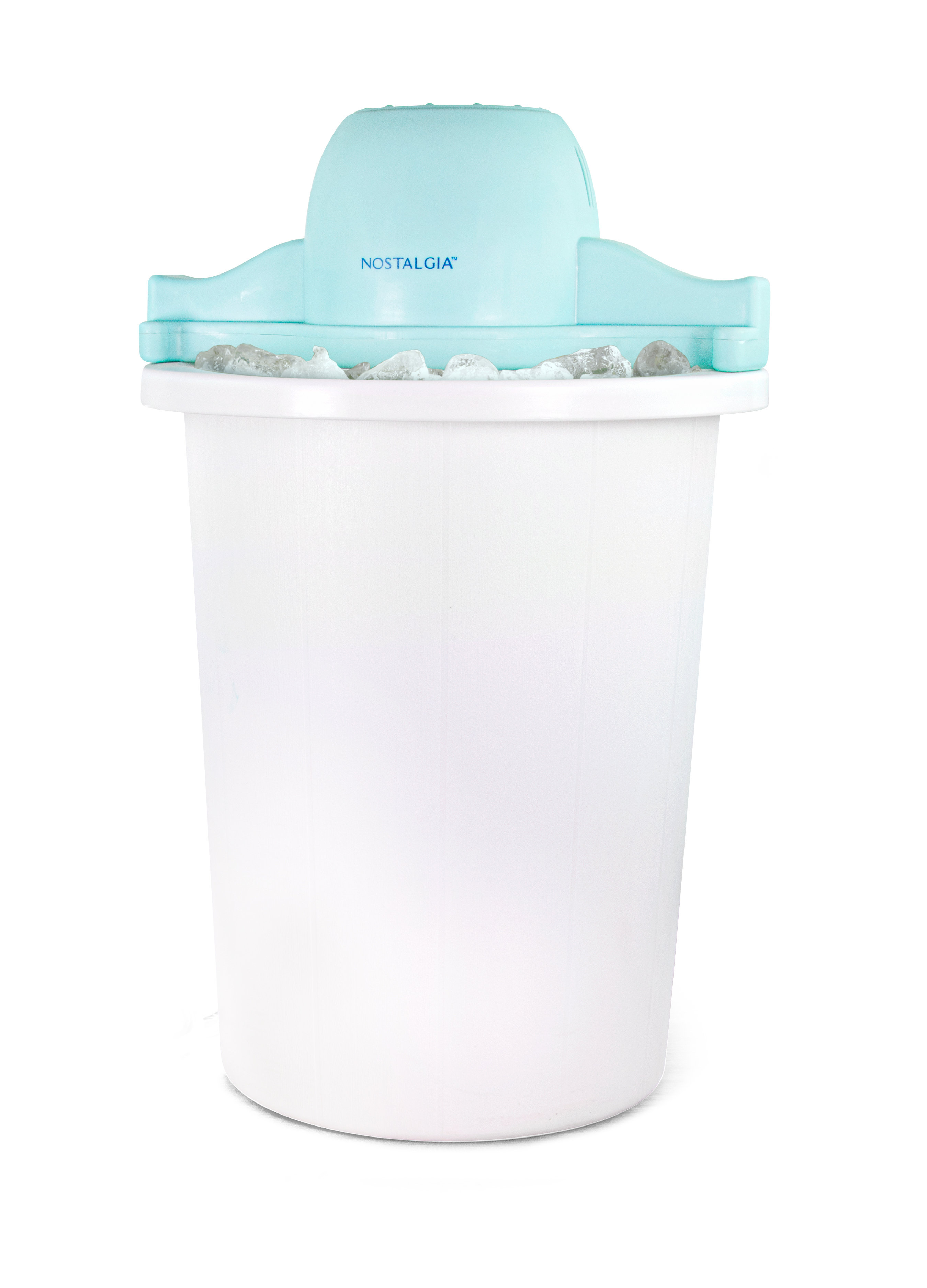 Nostalgia 6-quart Parlor Electric Ice Cream Maker - Blue & White | Wayfair