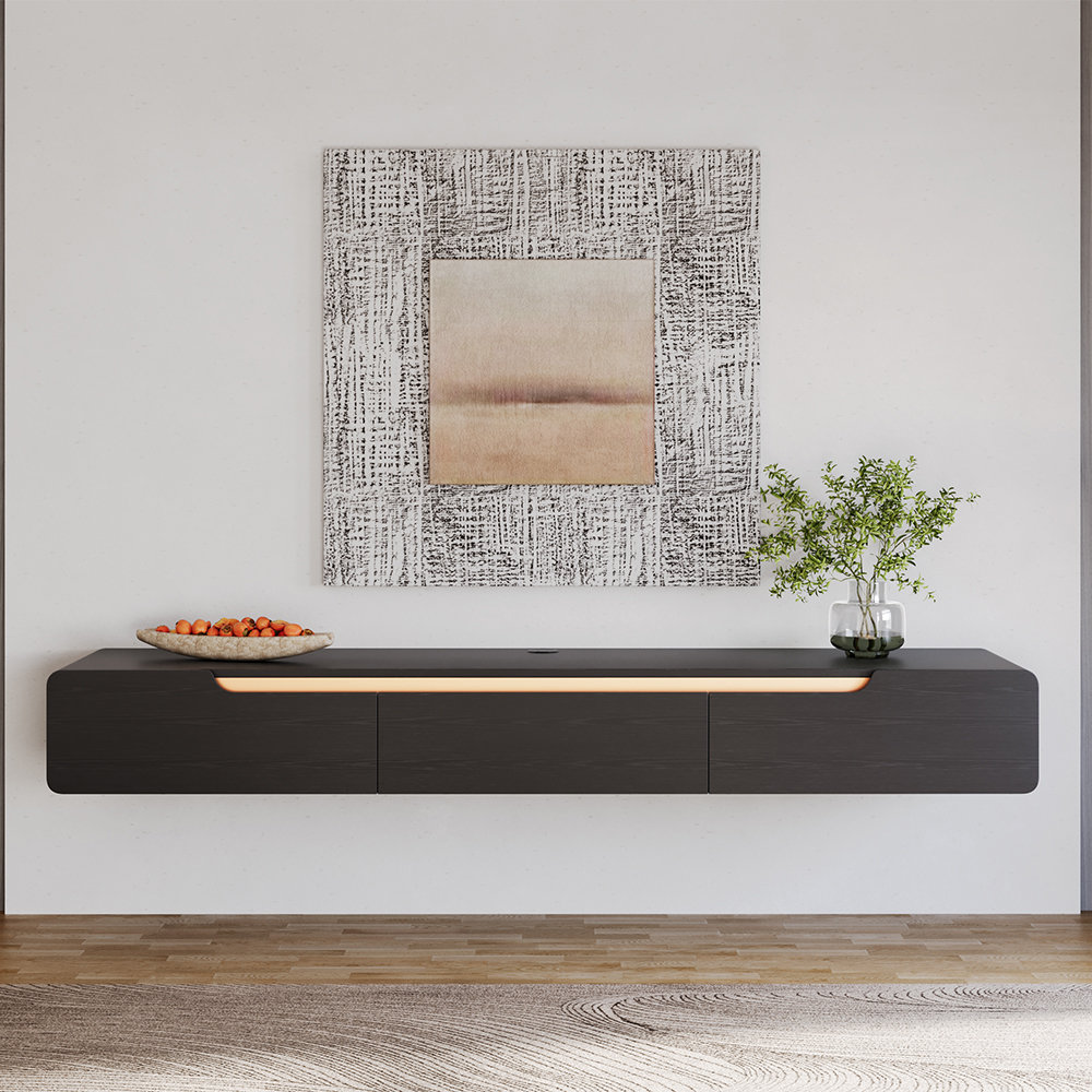 Everly Quinn Meuble télé Benvinda, centre de divertissement avec 3 ...