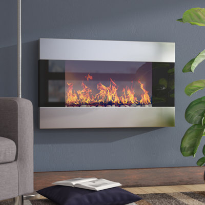 grey wall mounted fire