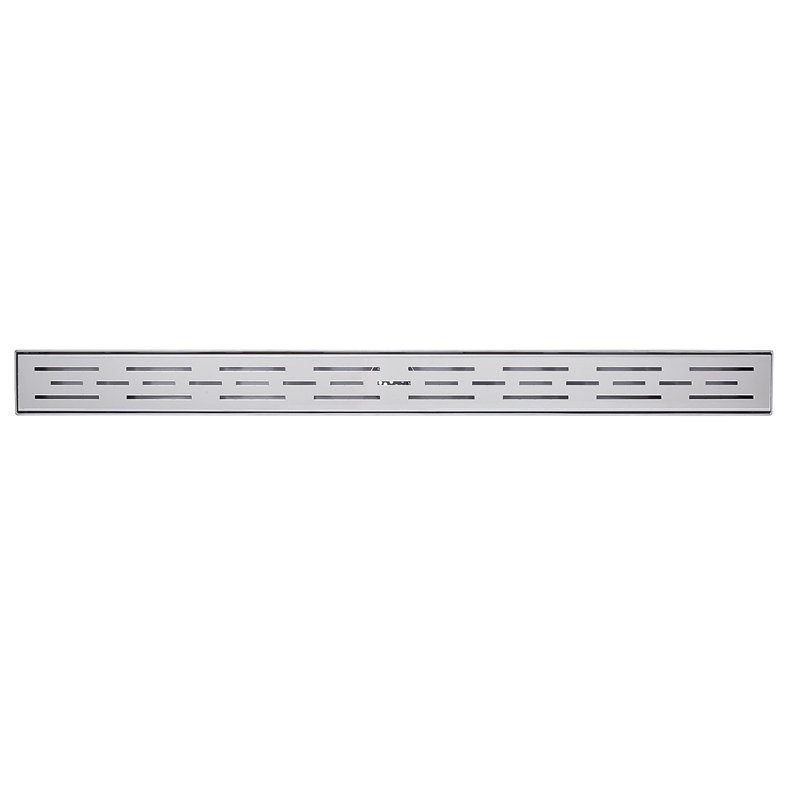 BK Products 24" Linear Shower Drain with Offset Linear Pattern Grate ...