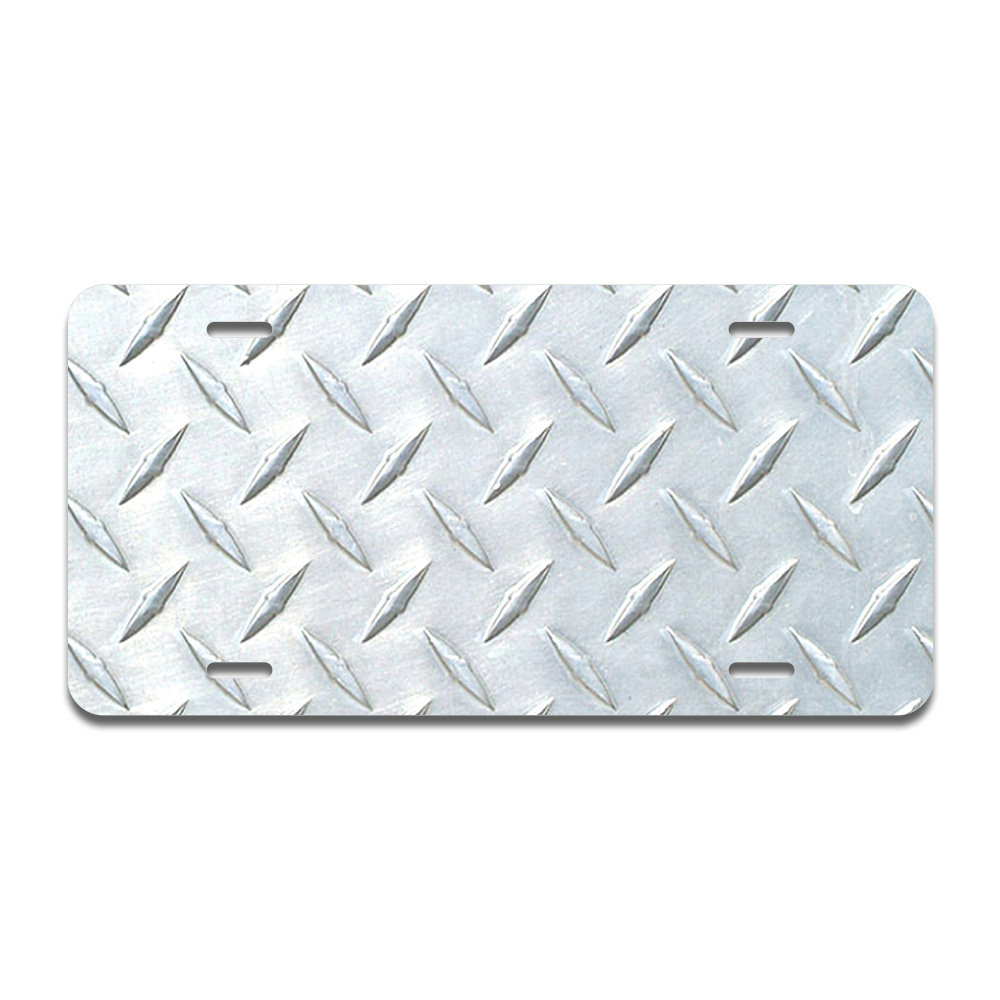 SignMission Diamond Plate Aluminum Plate Frame | Wayfair