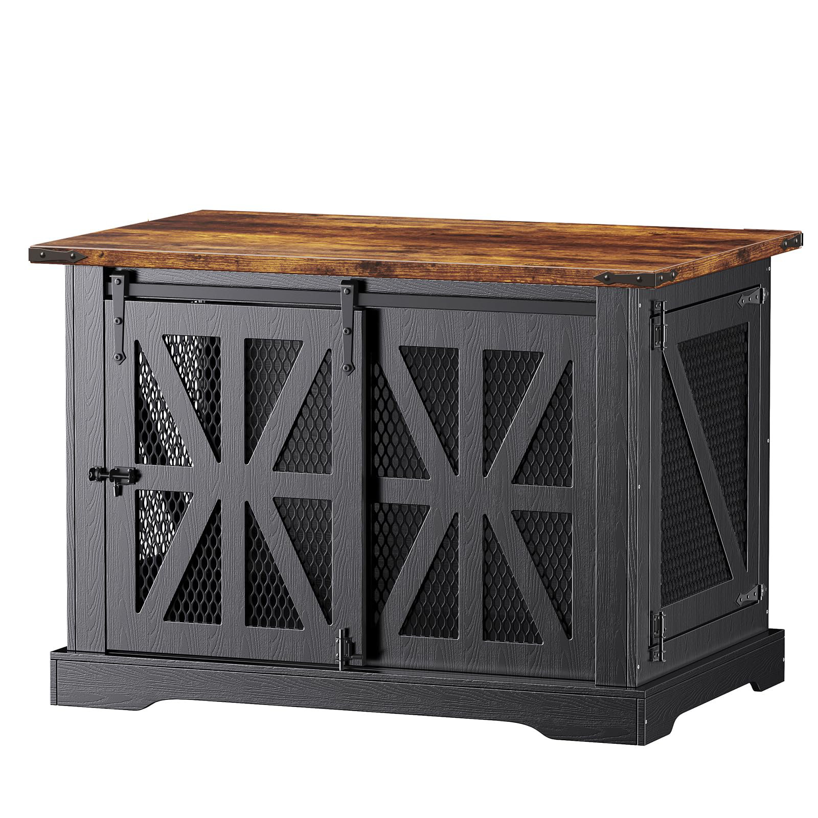 Laurel Foundry Modern Farmhouse Farmhouse Dog Crate Furniture, Heavy ...