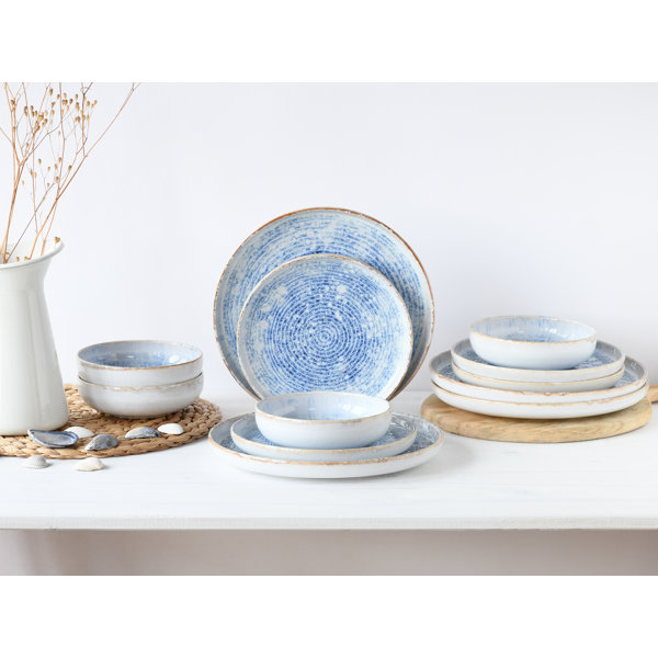 Creatable Uno Mykonos, 12 Piece Dinnerware Set, Service for 4 | Wayfair ...