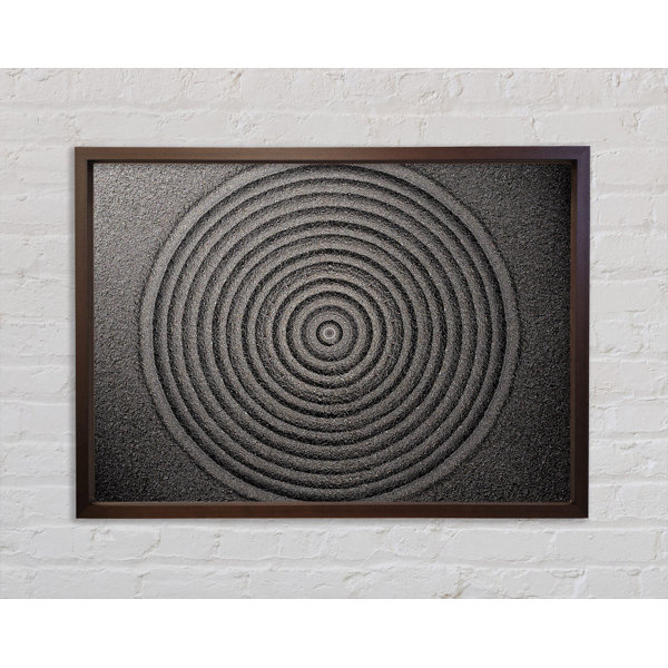Bright Star Perfect Circular Sand Formation Zen - Single Picture Frame ...