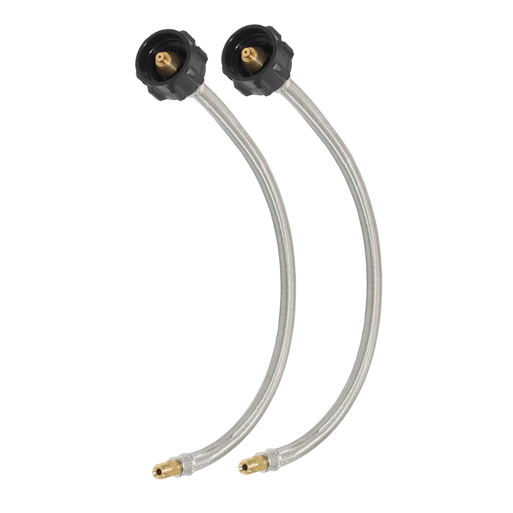 Flame King 1/4" Inverted Male Flare, Stainless Steel Braided Propane ...