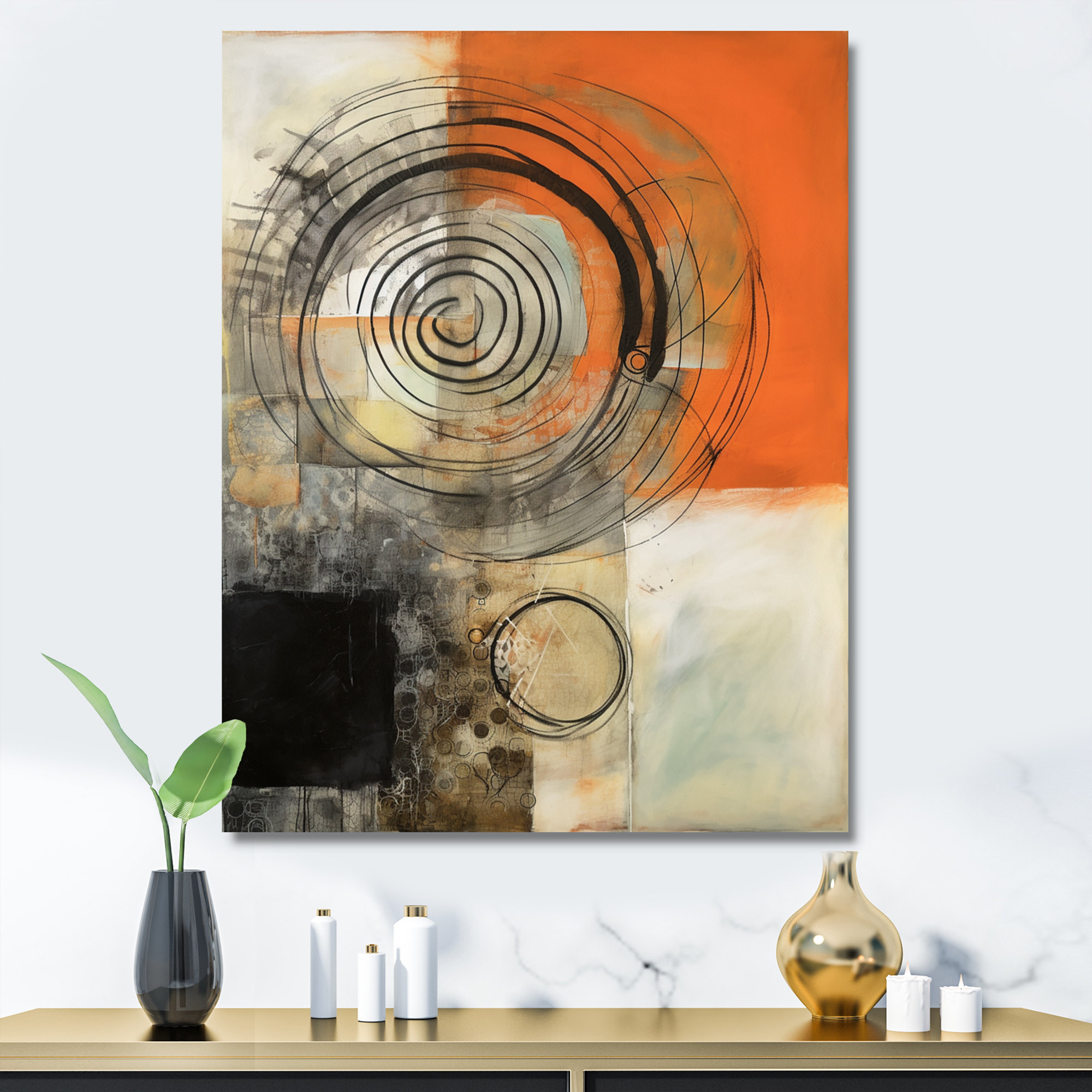 Ivy Bronx Mid Century Chromatics IV - Modern Midcentury Canvas Print ...