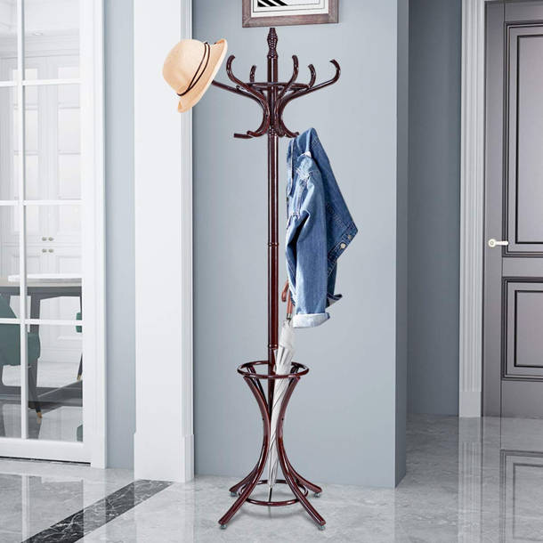 Red Barrel Studio® Solid Wood Freestanding Coat Rack & Reviews | Wayfair