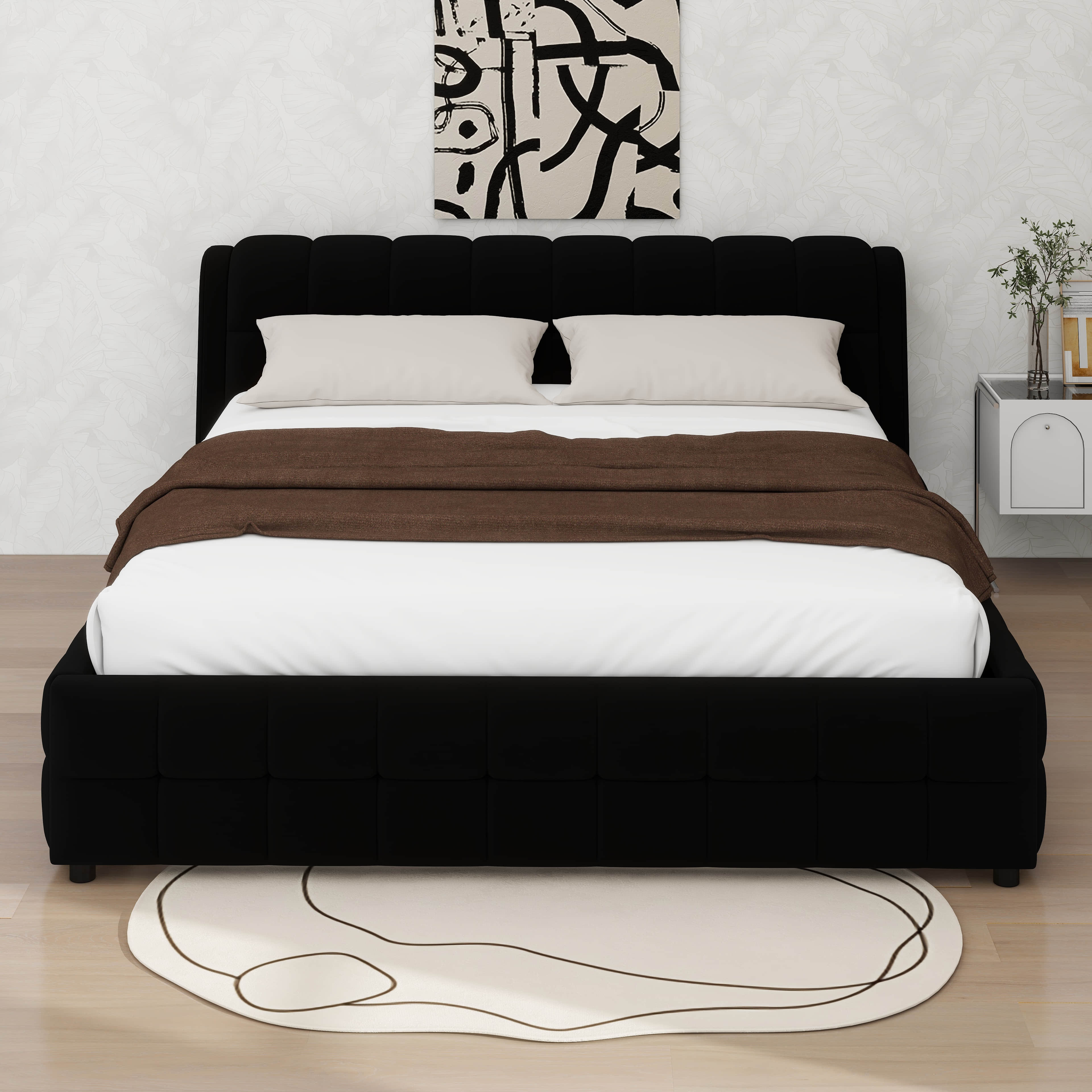 Latitude Run® California King Size Upholstered Platform Bed - Wayfair ...