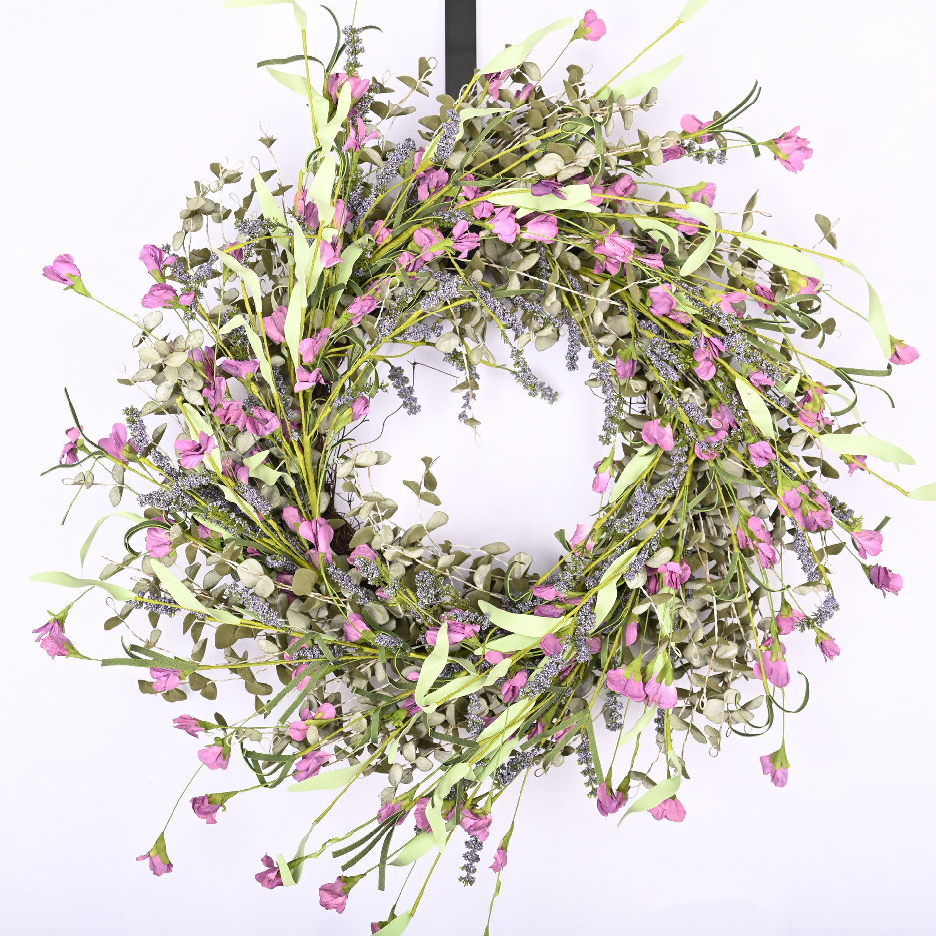 Primrue 26" Spring Summer Mini Eucalyptus Front Door Wreath & Reviews ...