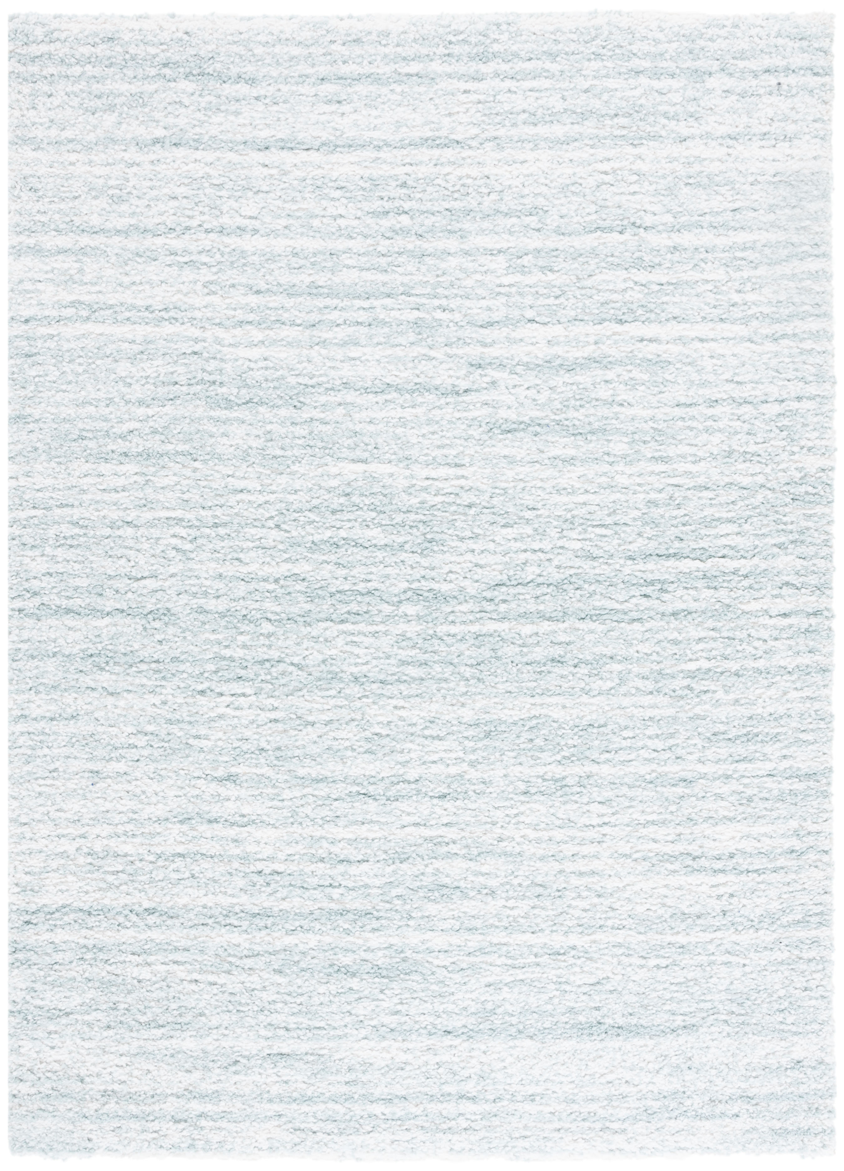 Highland Dunes Rumi Shag 110 Area Rug In Aqua / Ivory | Wayfair