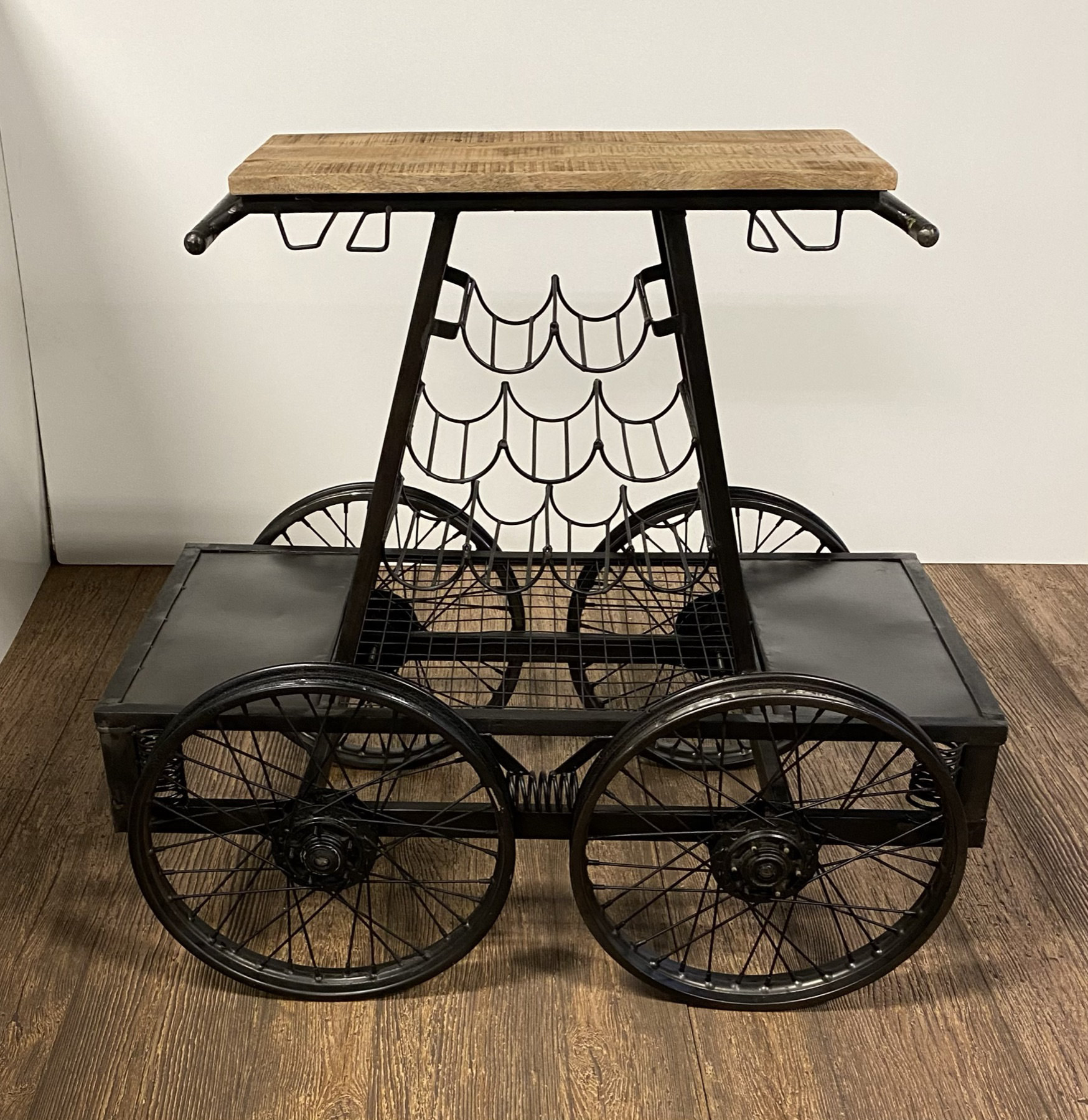Williston Forge Ranshaw Rail Car Bar Cart | Wayfair
